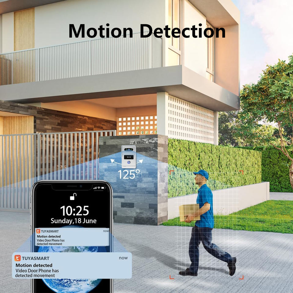 7-inch Touch-Screen Video Door Phone with Tuya APP Control