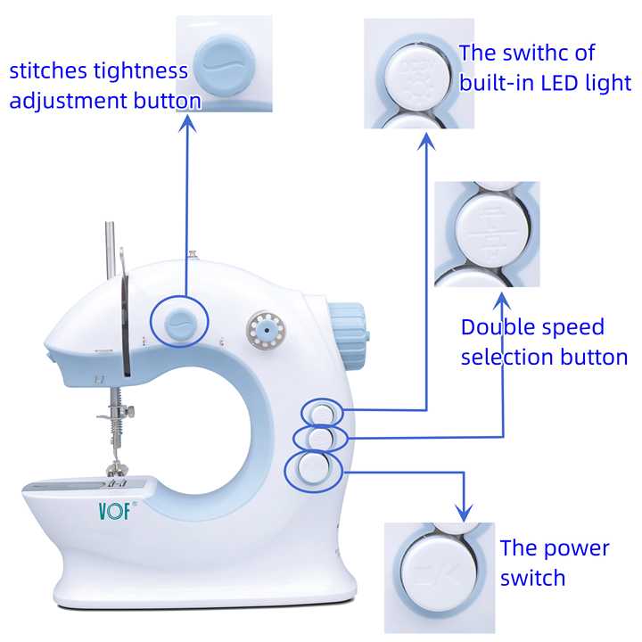 Zigzag Machine a Coudre - Portable Mini Sewing Instrument