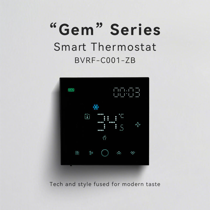 Beca BVRF-C001 Zigbee WiFi Square Energy Saving HVAC Systems Thermostat ...