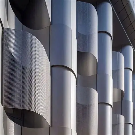 Architectural Solid Aluminum Facade Panels for Exterior Wall Cladding ...