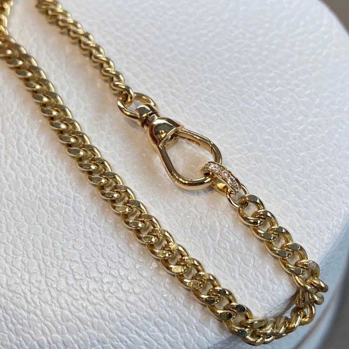 High Quality Italian Forging Process 18k Real Gold AU750 Cuba Link ...
