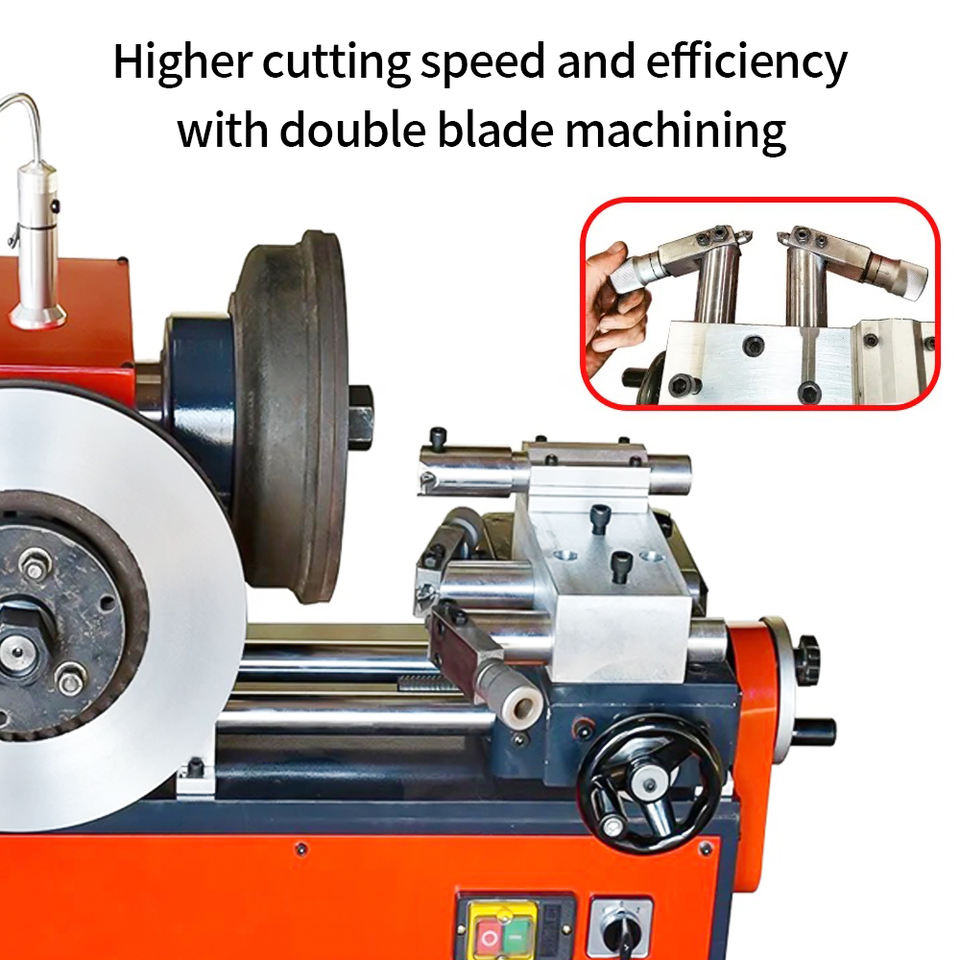 Vertical Truck Brake Drum Disc Cutting Machine Car Brake Disc Skimming ...