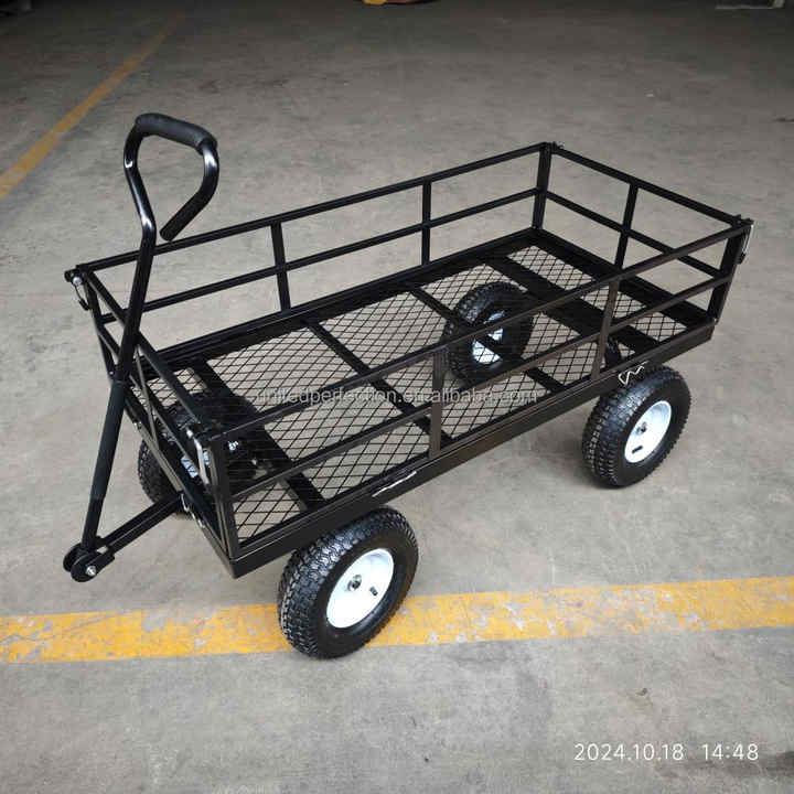 1200 Lb Gorilla Carts Steel Utility Cart - Durable & Versatile