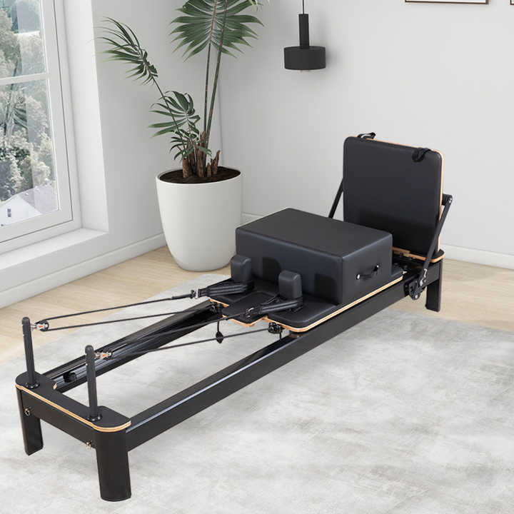 Best price Commercial Price Pilates Reformer Machine Black Aluminium ...