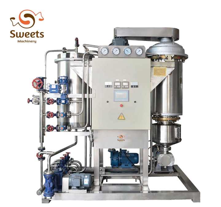 Continuous Vacuum Microfilm Sugar Candy Batch Syrup Cooker