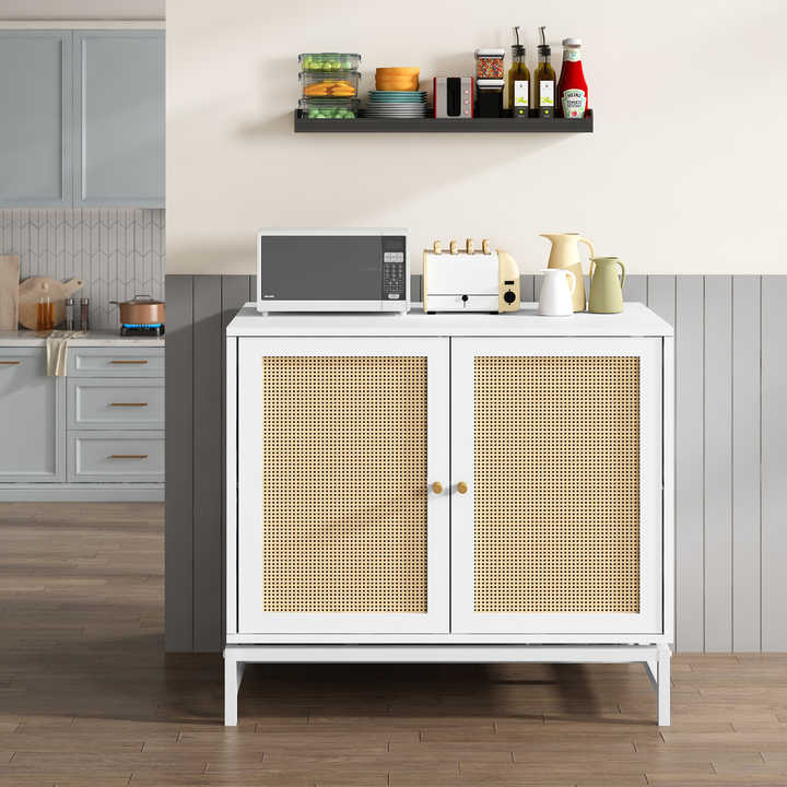 Kitchen Cabinet Rattan Design - Modern Storage Solutions