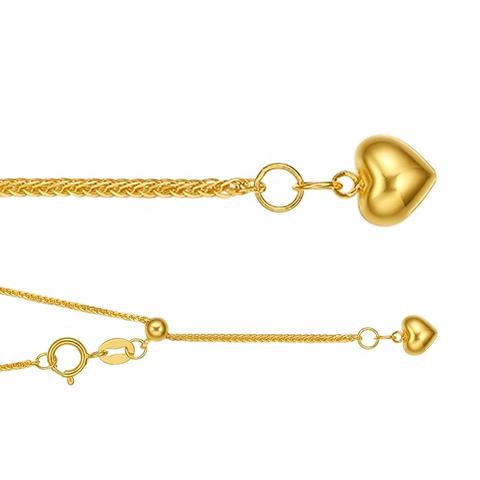 9k Real Gold Plated Rope Chain 2mm Men Chain Necklace Women Chains 16 ...