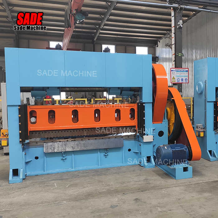 SADE High-Speed Full Automatic Expanded Metal Mesh Cutting Machine PLC ...