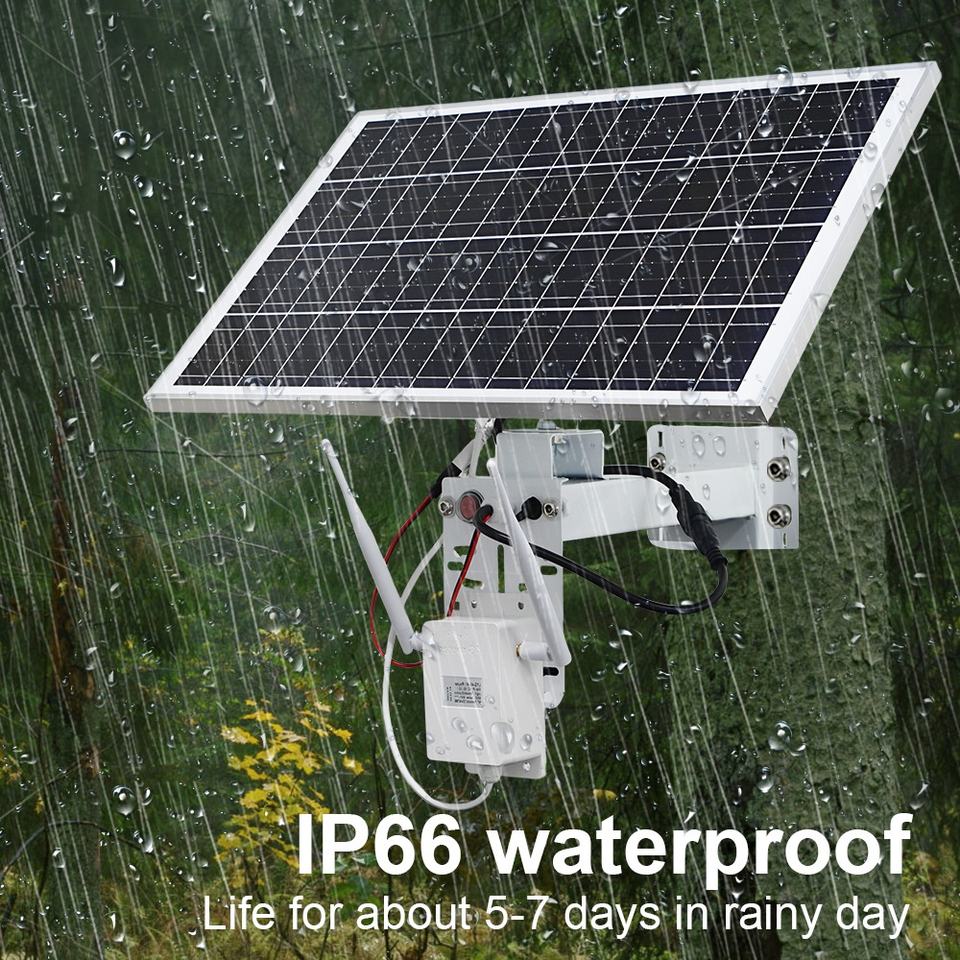 30W Solar Panel Rechargeable 4G Wifi Router - IP66 Waterproof