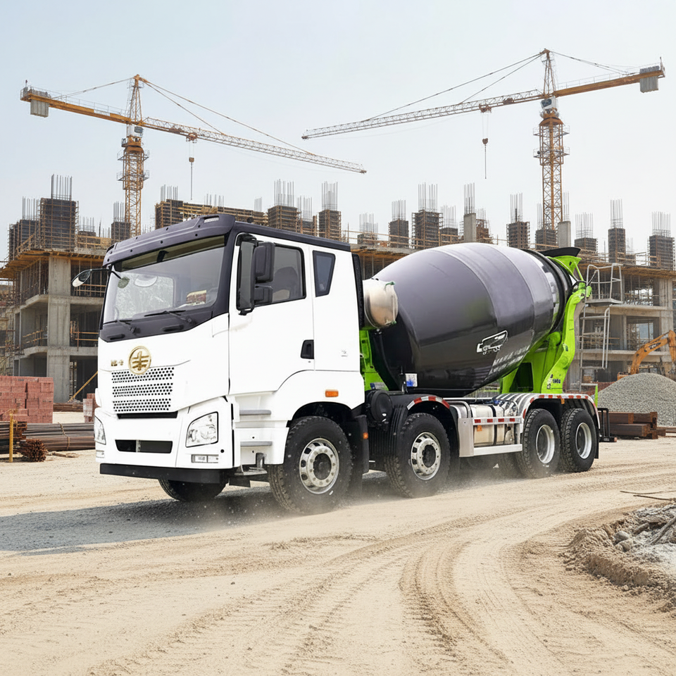 Newly Designed Customizable 3-12 Cubic Meter QF Heavy-Duty Mixing ...