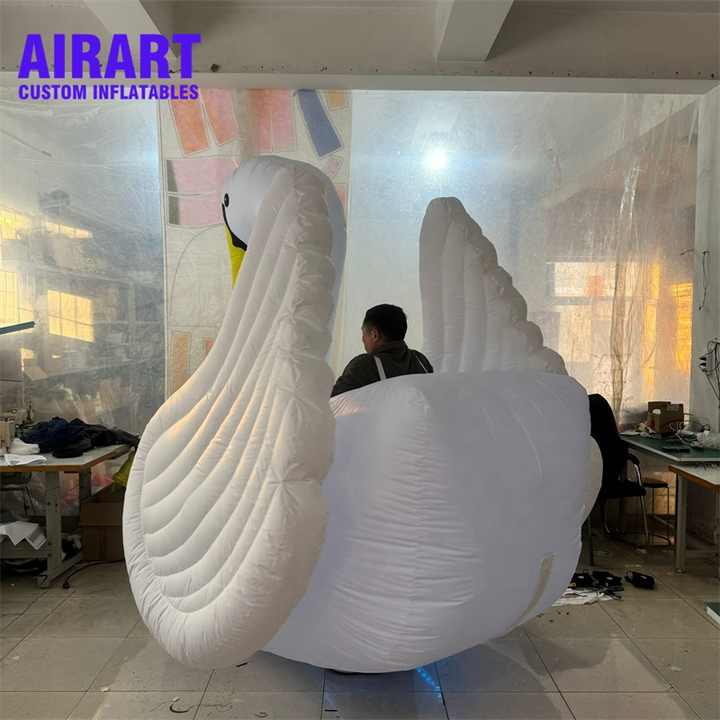 Bespoke 3m Large Inflatable Swan Costume,inflatable White Swan Mascot ...