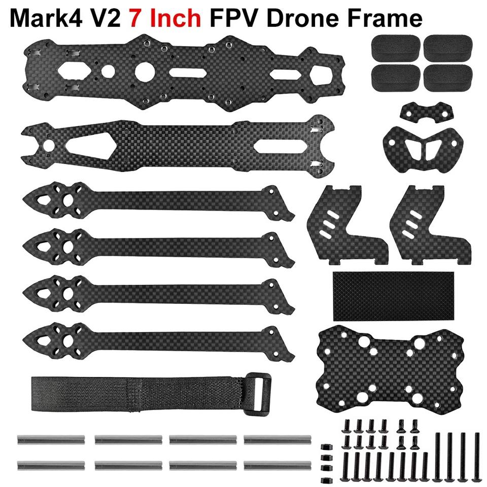 Mark4 V2 7-inch Frame 295mm Carbon Fiber FPV Aerial Photography Model ...