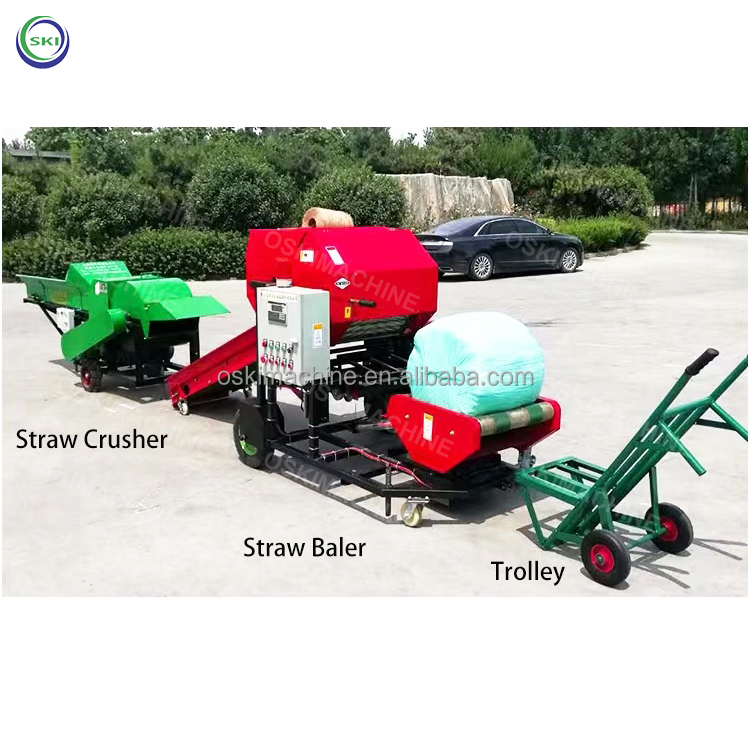 Automatic forage silage peanut corn straw automatic silage baler baler ...