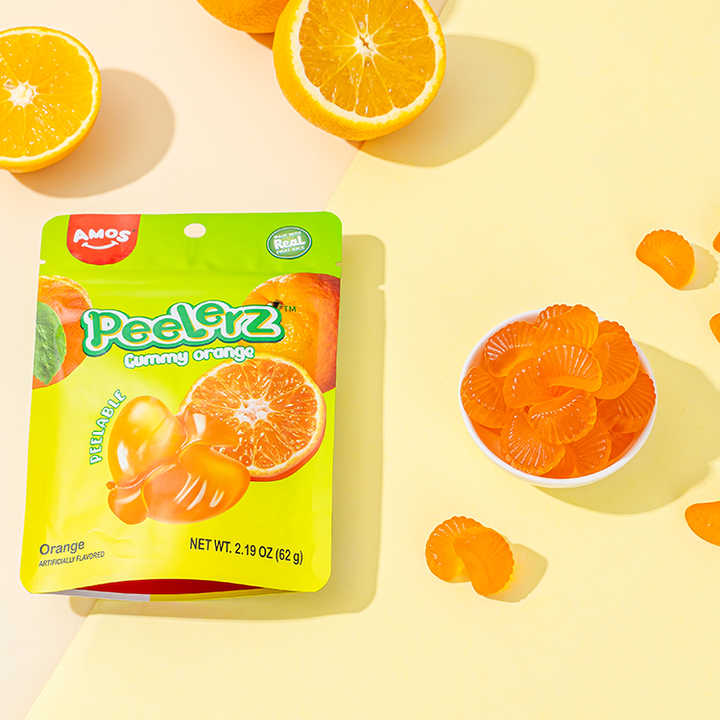 Amos Peelerz Candy - Enjoy Soft, Peelable Mango Gummies