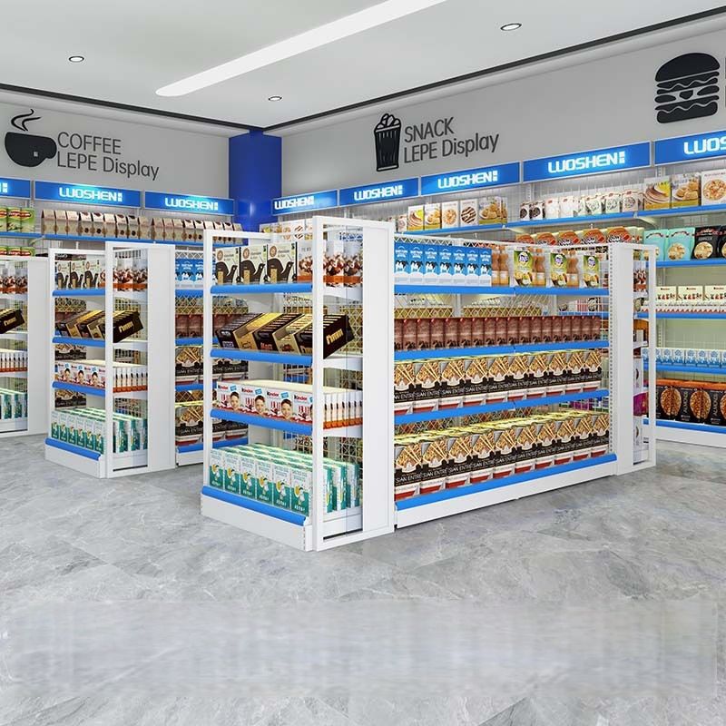 Professional Supermarket Snack Display Rack | Grocery Store Food ...