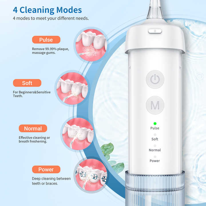 Mini Portable Intelligent Electric Floss Dental Care Flosser Cordless ...