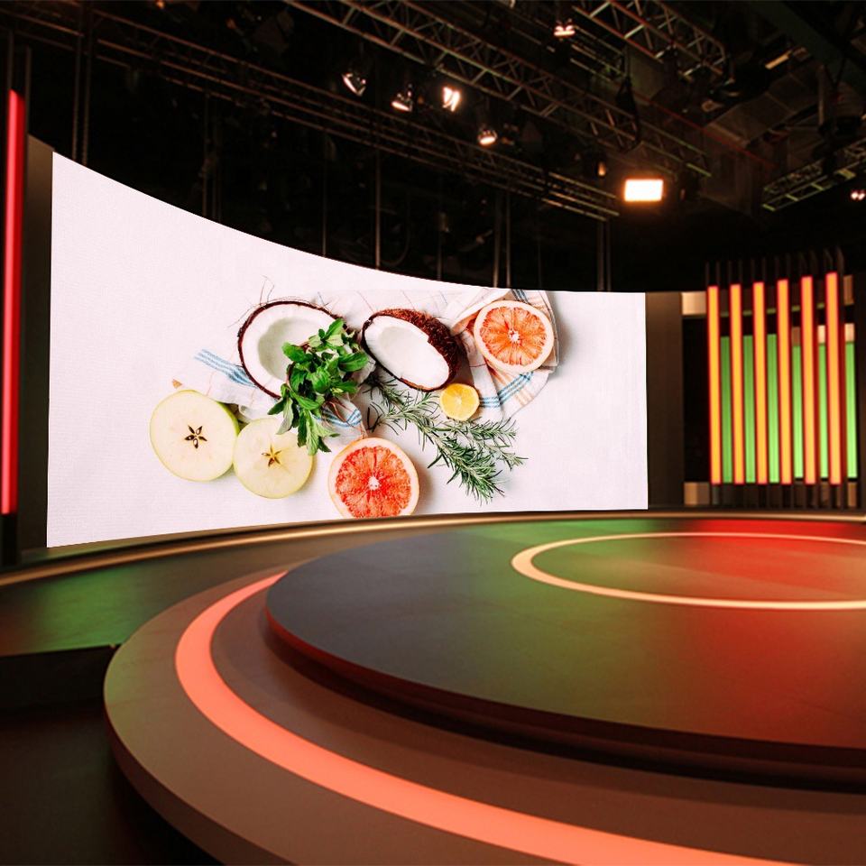 P3.91 Indoor Curved LED Display - 65536dots/sqm Pixel Density