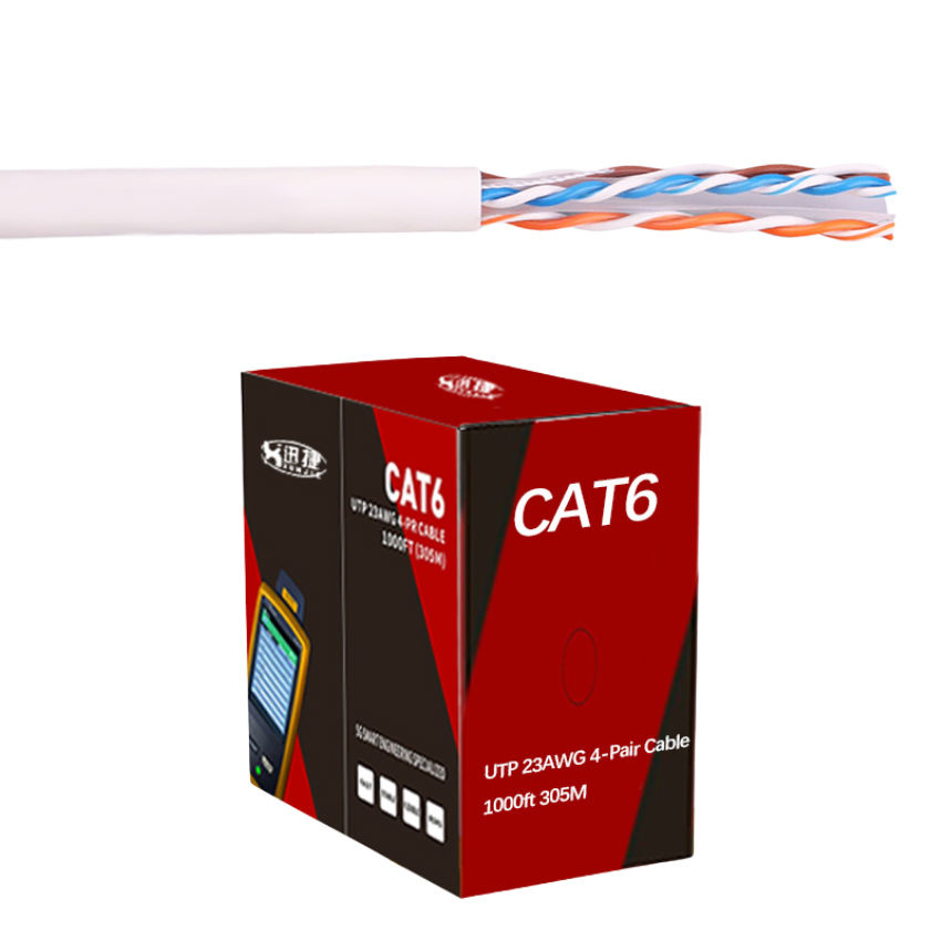Ultra Flat CAT 6 Ethernet Cable UTP Network Patch Cord 305m PVC Jacket ...