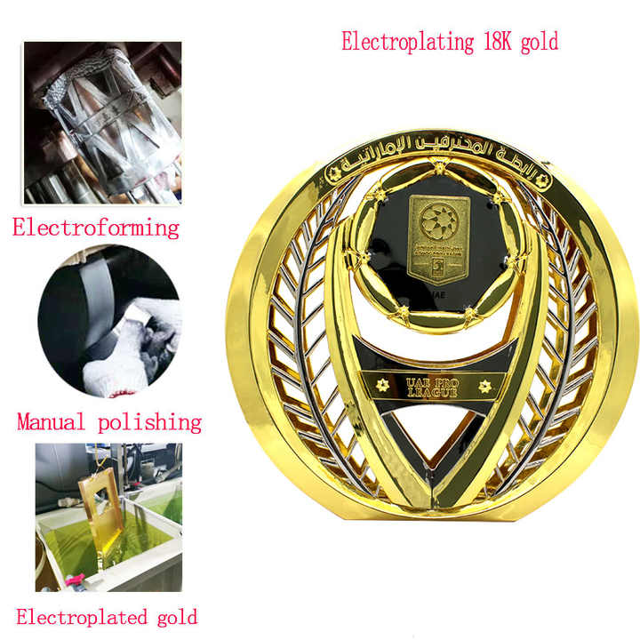 Custom Zinc Alloy Metal 3D Engraving Soccer Cup Trophies