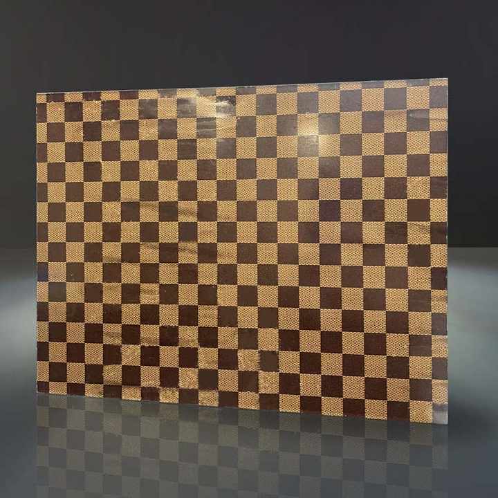 Acrylic Sheet Chessboard Pattern Plexiglass Grid Cast