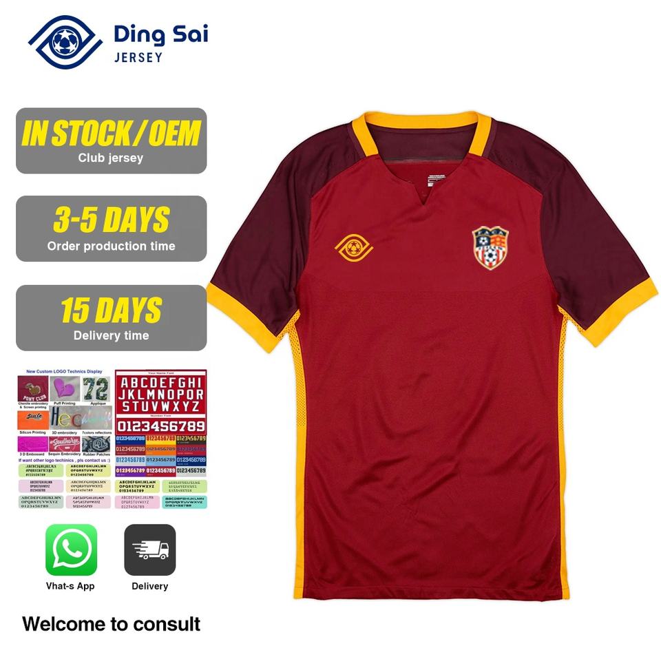 25/26 Custom Logo Top Quality Polyester Sportswear Men Soccer Wear ...