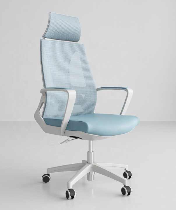Ergonomic Office Mesh Chair With Anti-Fouling Fabric Revolving Guest ...