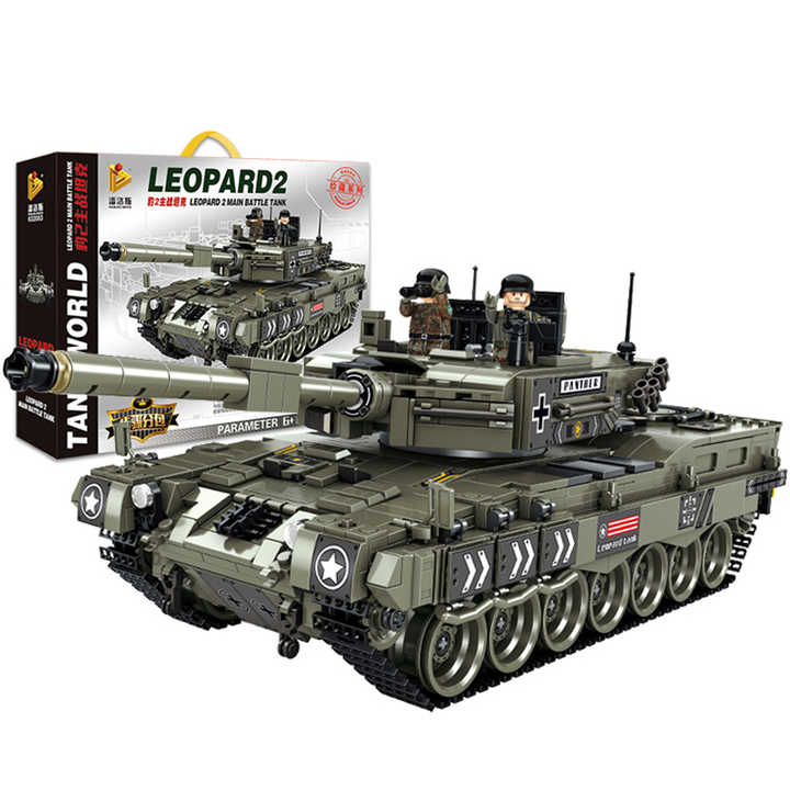 1747pcs Leopard 2 Main Battle Tank Building Blocks Bricks for kids ...