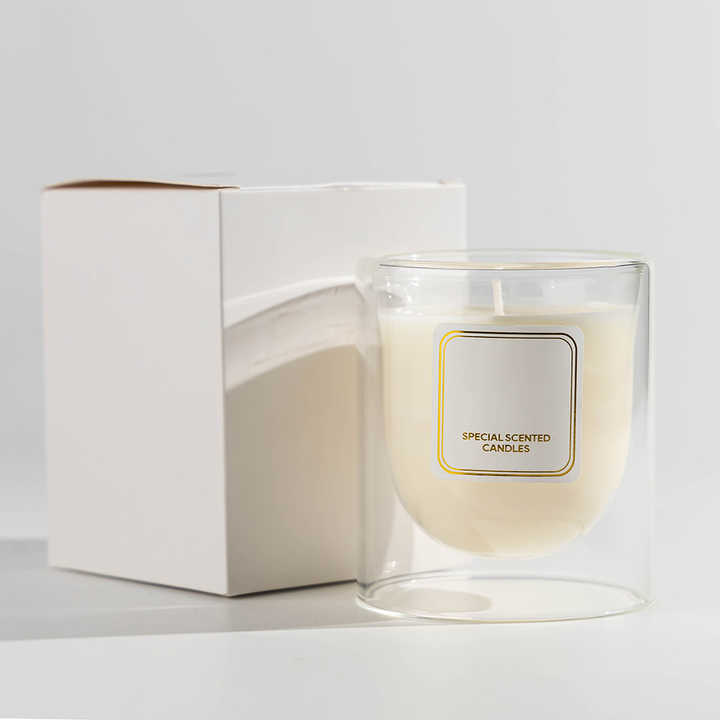 Classic Design Empty Glass Candle Container 180g Thick Bottom Candle ...