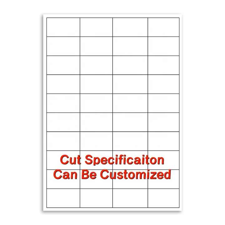 High Quality A4 Size Matte Sticker Sheet Hot Melt Adhesive Paper Yellow ...