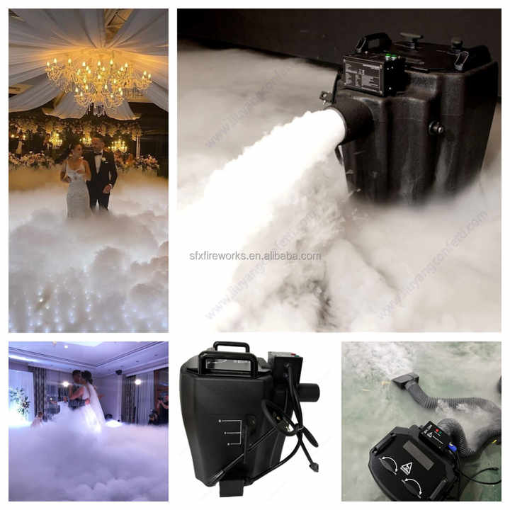 US Stock Dry Ice Ground Smoke Fog Machine 3500w Dry Ice Machine For ...