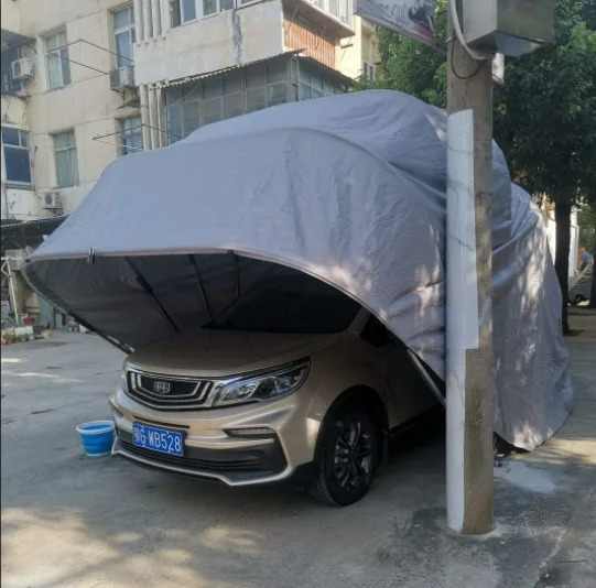 Folding Retractable Car Shelter Tent - Portable Outdoor Garage for Easy ...