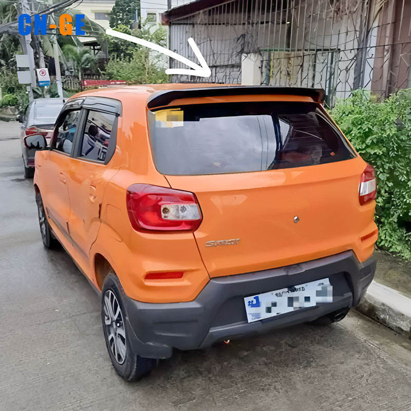 Car Rear Trunk Spoiler Wing ABS Glossy Black for Suzuki Spresso 2019 ...