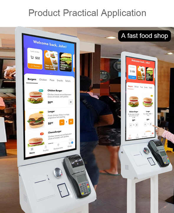 24 27 32 Order Touch Screen POS System Self Pay Self Service Payment ...