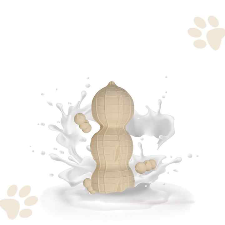Natural Rubber Dog Peanut Butter Toy - Treat Dispenser - Durable ...