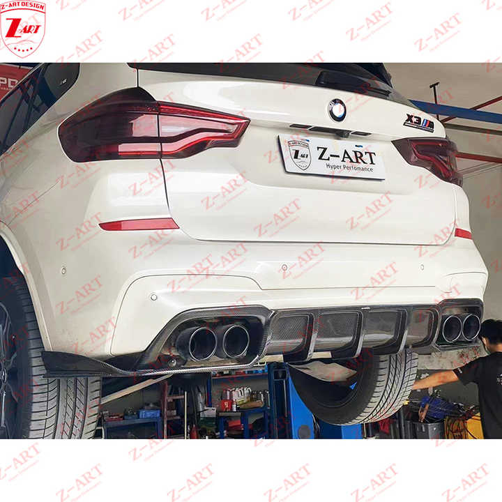 Z-ART X3M Carbon Fiber Rear Lip for X4M Dry Carbon Fiber Rear Low ...