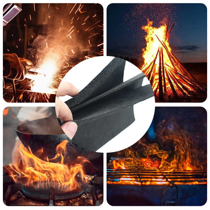 3mm 5mm 10mm High Temp Welding Blanket - Fireproof Carbon Felt