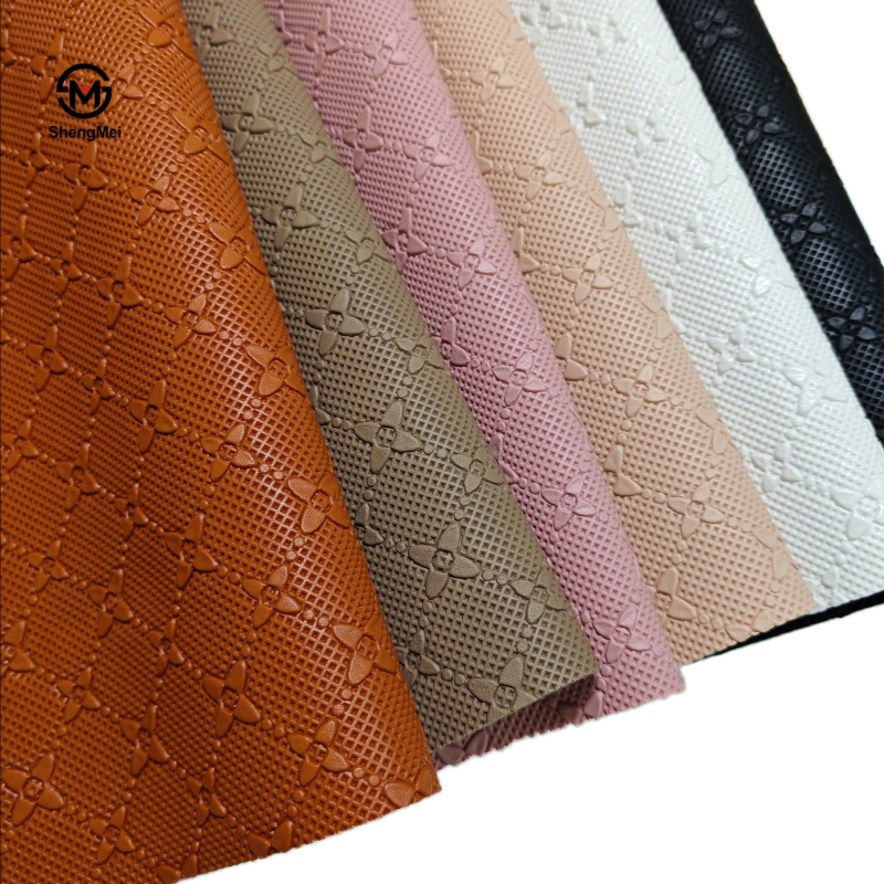 Eco-friendly Embossed Waterproof Rexine PVC Synthetic Leather Fabric ...