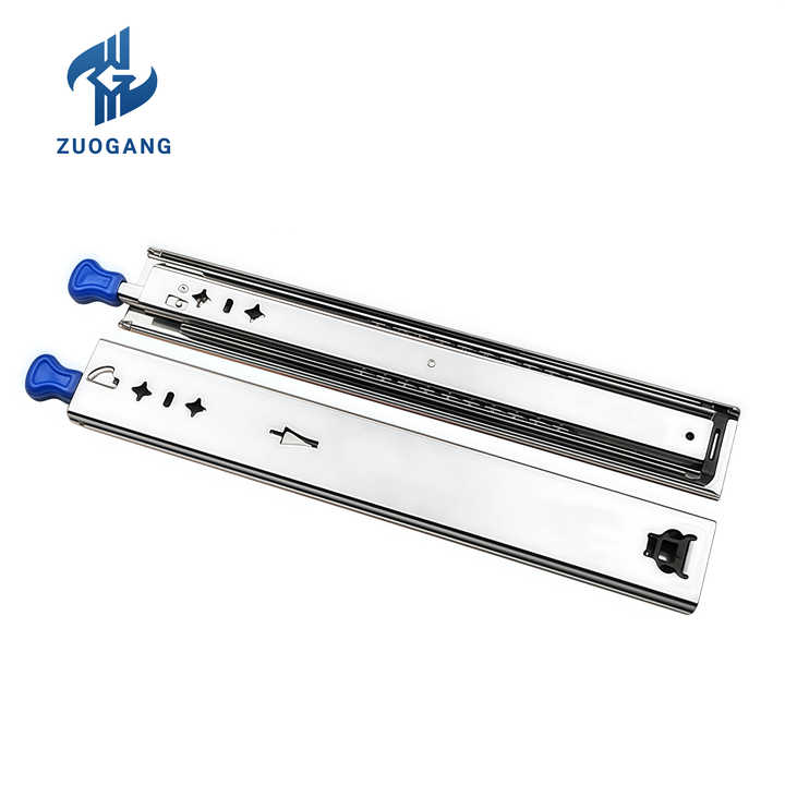 Industrial Heavy Duty Lockable Cold Rolled Steel Slide Rail 53mm Wide ...