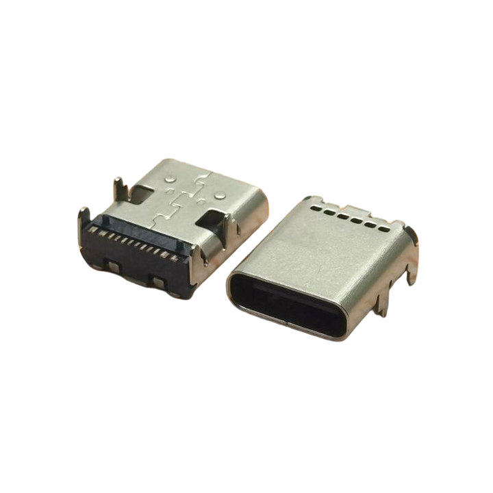 Type-C Female Connector 16P Board-Mounted Extended 4-Pin Insert Board ...
