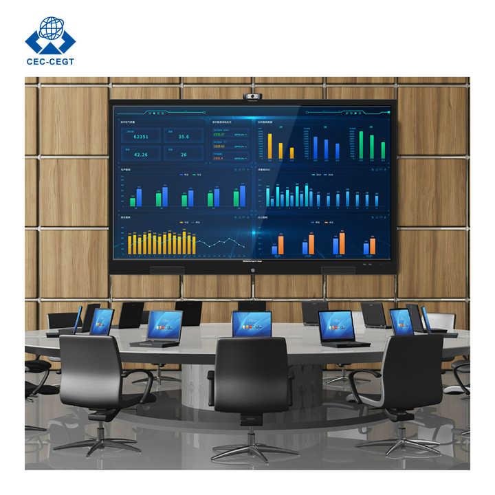 ZDHQ 65/75/86/98/110 Inch 4K UHD Flat Panel Smart Whiteboards Touch Screen Interactive ...