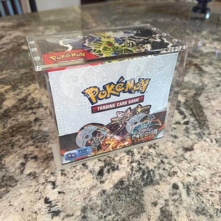 Custom Designed Clear Acrylic Booster Pack Display Box