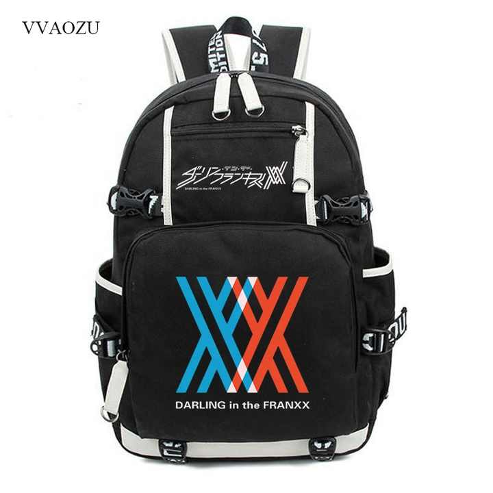 DARLING in the FRANXX Cosplay ZERO TWO CODE 02 016 Backpacks School Bag ...