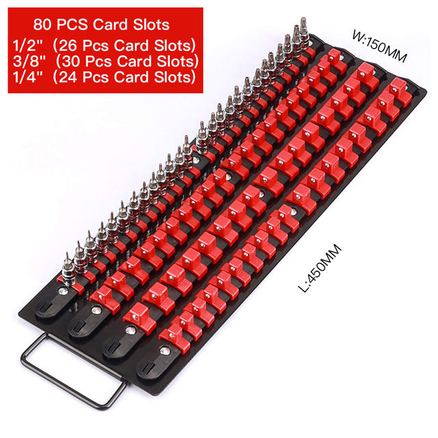 360 Swivel ABS Socket Organizer 1/4Inch 3/8Inch 1/2Inch Premium Quality ...