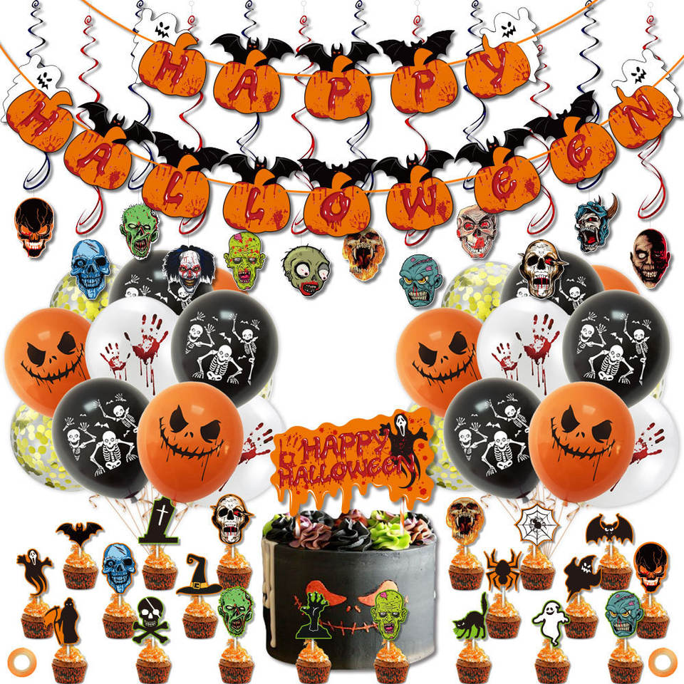 Halloween Decorations: Bat Cake Pops, Skeleton Spiral Hanging Ornaments ...