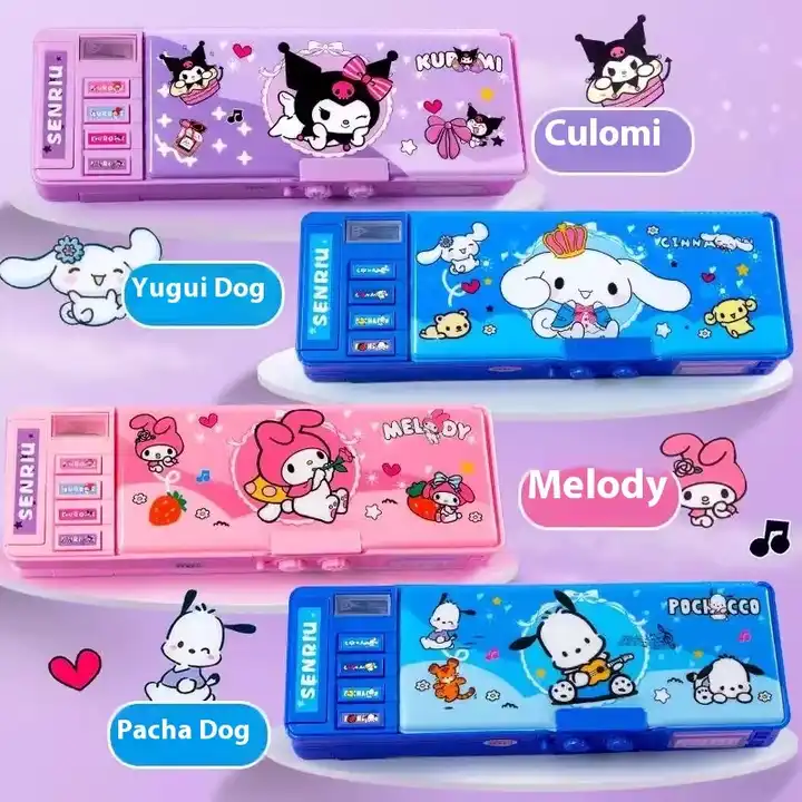 Kuromi Multifunctional Pencil Case with Password Function