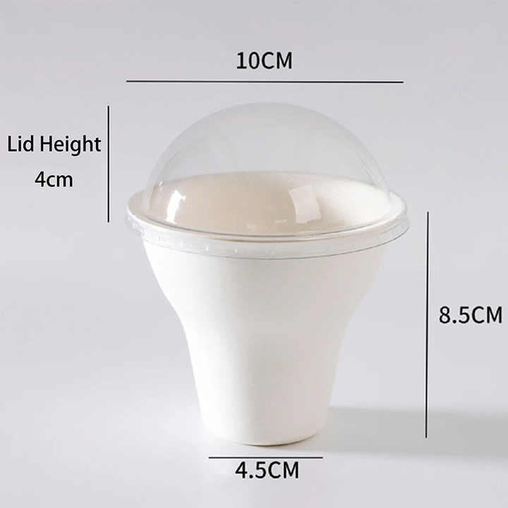 Disposable Biodegradable Paper Cups for Desserts Viral Cups & Ice Cream ...