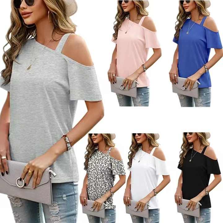 Customized New Styles off Shoulder Long Sleeve Women Designer Tshirts ...