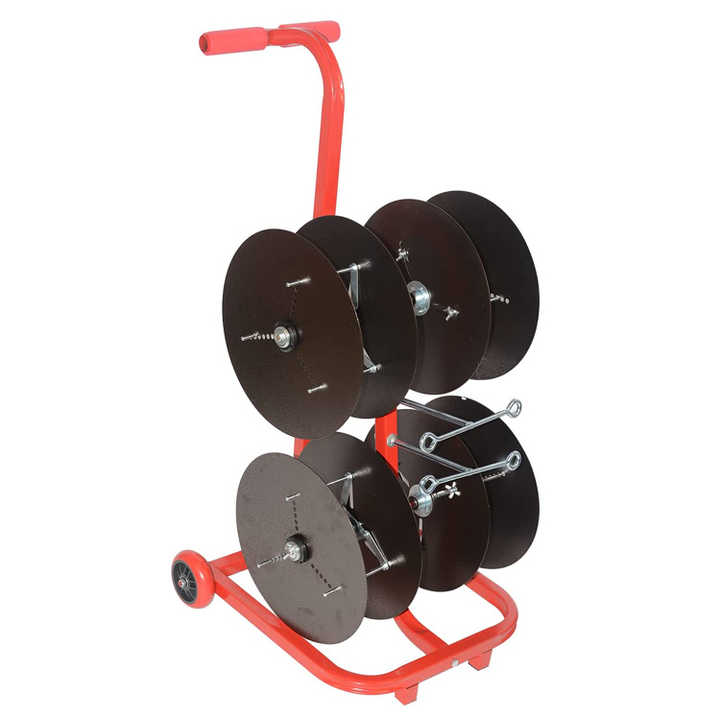 JH-Mech Electric Wire Reel Cable Roller Storage Easy To Move Steel ...