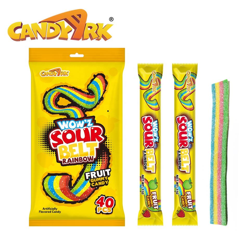 OEM Factory Supply Sour Licorice Gummy Candy Sweet Belt Tape Liquorice ...