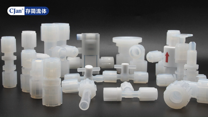 PFA Union Flange Adaptor - High-Purity for Semiconductor Industry